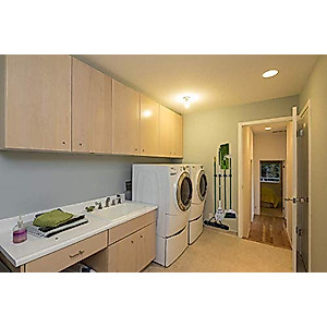 Mop and Broom Organizer – Declutter your Kitchen, Laundry Room or Garage with this Commercial Strength Metal Wall Mount Holder – Keep your Lawn, Yard and Gardening Tools Neat and Organized