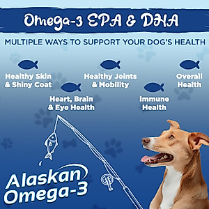 Vital Planet - Alaskan Omega-3 Soft Chews for Dogs, Wild Alaskan Fish Oil – 30 Hickory Flavored Soft Chews