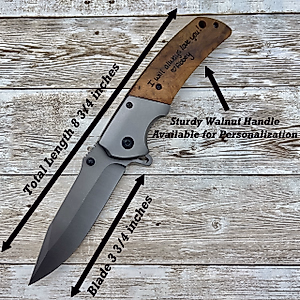 Spring Assisted Pocket Knife, Olive Handle Folding Knife, Gentlemen's Pocket Knife, Knives for Men