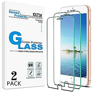KATIN [2-Pack] Screen Protector for iPhone SE 3, SE 2022, iPhone SE 2, SE 2020 4.7-Inch Tempered Glass, Anti Scratch, 9H Hardness, Case Friendly