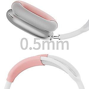 Tucana Silicon Cases Compatible for AirPods Max, Overhead Cover + Earcup Cover (Pink)