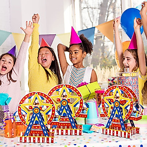 Carnival Ferris Wheel Centerpiece Carnival Theme Party Decorations Carnival Cake Holder Circus Carnival Favor Supplies for Candy Desserts Cake Carnival Ferris Wheel Party Decorations