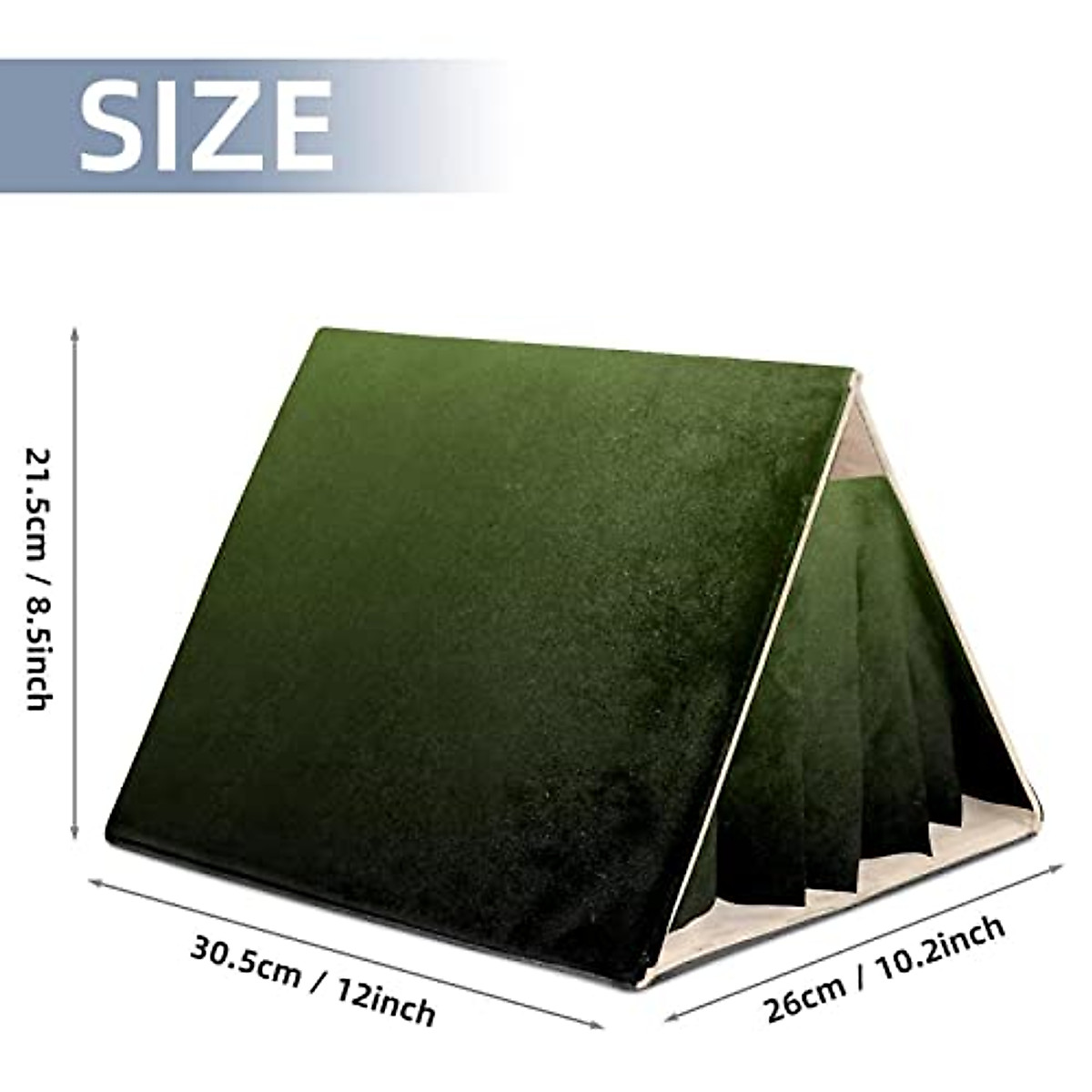 RATGDN Small Pet Hideout Olive Green Hamster House Guinea Pig Playhouse for Dwarf Rabbits Hedgehogs Chinchillas