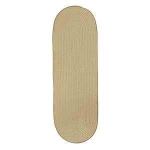Colonial Mills Reversible Flat-Braid Runner Rug 2'4" x 6 Linen