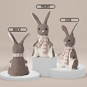 Marwood Cute Door Stopper Decorative Door Stops for Home and Office, Rabbit Weighted Interior Doorstop Fabric Stuffed Animal Door Stopper Floor Decorative