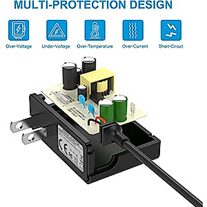 6V Power Cord for Ingenuity Baby Swing, Replacement Fisher Price Cradle AC Adapter for Snugapuppy, Rainforest Cradle, Butterfly Ocean Wonders Swing Baby Fisher-Price Charger Supply Plug Cord, 10FT