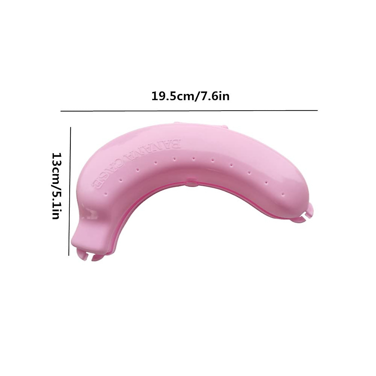 Travel Cute Banana Protector Storage Box Container, 3 Pack Outdoor Lunch Fruit Banana Protector Box Holder Banana Saver Case (Yellow, Green, Pink)