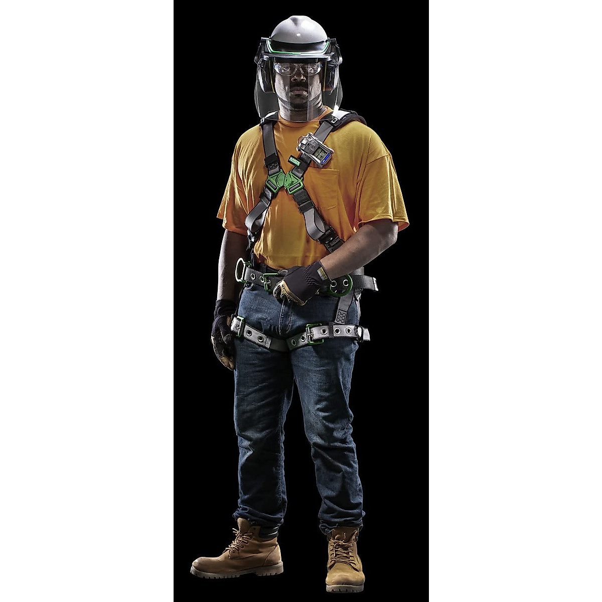 MSA 10058321 V-Gard Full-Brim Hard Hat With 1-Touch Suspension | Polyethylene Shell, Superior Impact Protection, Self Adjusting Crown Straps - Standard Size in White