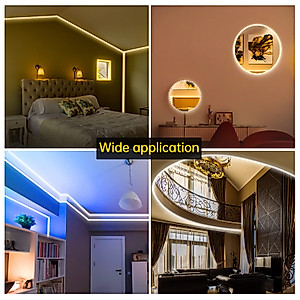 Muzata 6Pack 3.3FT/1M Bendable Silver LED Channel U Shape Aluminum LED Diffuser Channel with Milky White Cover U106 WW 1M