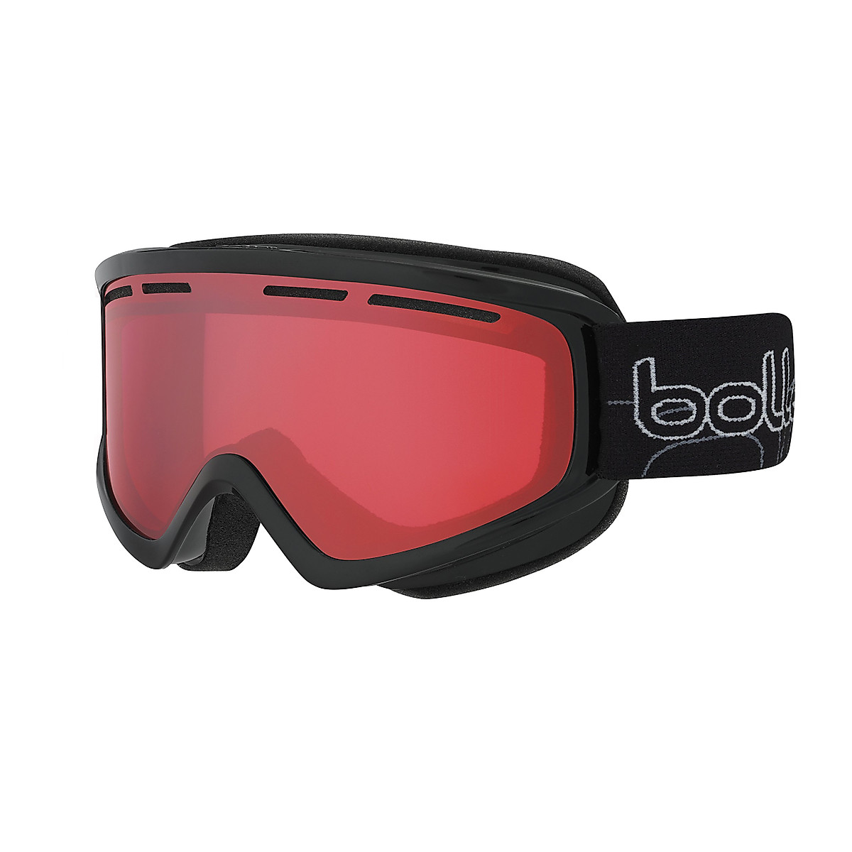 Bolle Schuss Shiny Gun Googles, Black Vermillion, One Size