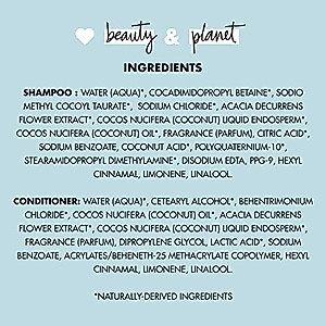Love Beauty and Planet Volume and Bounty Thickening Shampoo and Conditioner Hair Care For Fine Hair Coconut Water and Mimosa Flower Sulfate-Free, Paraben-Free, Vegan 32.3 oz 2 Count