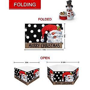 Christmas Boho Christmas Tree Collars for Artificial Trees, Christmas Tree Ring Xmas Tree Base Stand Cover Tree Skirts for Xmas Tree Decorations Holiday Party Red Gnomes Black White Dots 17'' x 10''