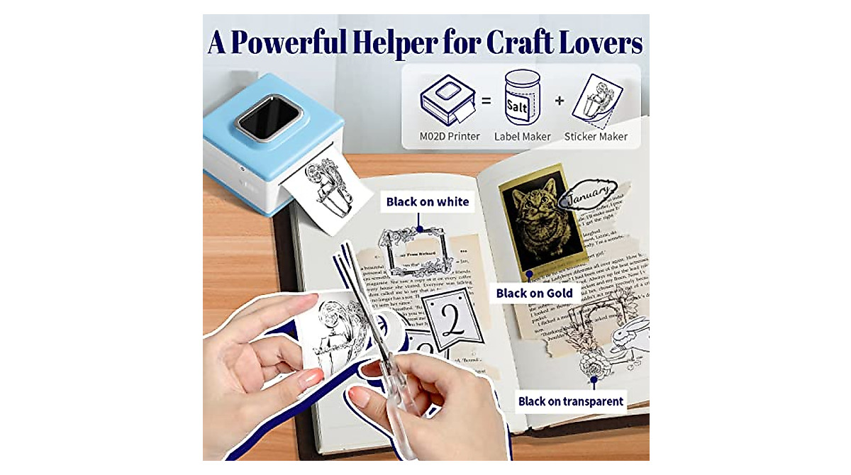 Print Anywhere! PokeLabel M02D Portable Mini Sticker Printer