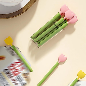 Ouliget Magnetic Refrigerator Sealing Clip,Cute Tulip Shaped Food Packages Clips，Chip Clips with Magnet Storage Box Fridge Magnets, Food Freshness Bag Clip Kitchen Accessories,2 Pieces of 10