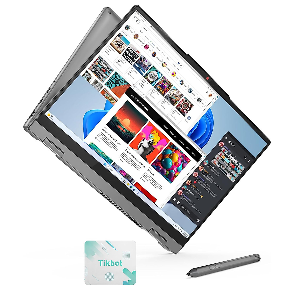 Lenovo IdeaPad Flex 5 2-in-1 Laptop, 14" FHD IPS 16:10 (1920 x 1200) Touchscreen, AMD Ryzen 5 5500U, 16GB RAM, 1TB PCIe SSD, Wi-Fi 6, Webcam, Fingerprint, Digital Pen, w/Mouse Pad