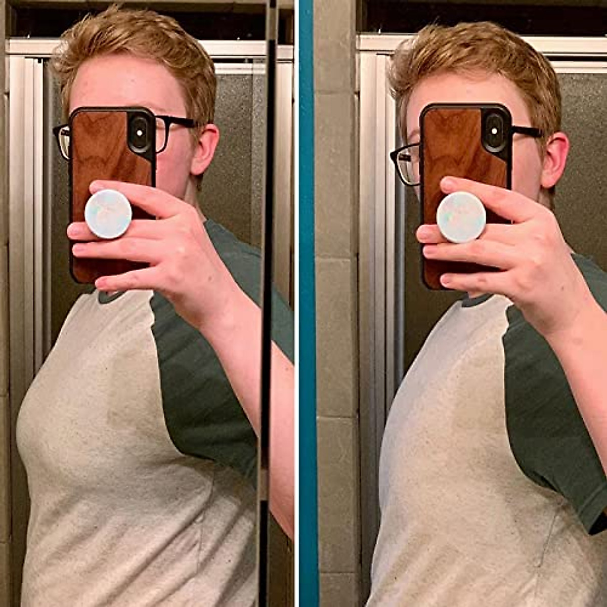 XUJI Women Transgender FTM Zip Up Breathable Half Chest Binder Tank Top (B, 5XL) Black