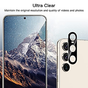 JETech Screen Protector for Samsung Galaxy S23 5G 6.1-Inch with Camera Lens Protector, Tempered Glass Film, Fingerprint ID Compatible, HD Clear, 2-Pack Each