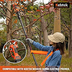 83Inch Telescopic Extension Pole for Kebtek B00840 Cordless Electric Pruning Shears, Sturdy and Lightweight Aluminum Alloy Telescopic Rod
