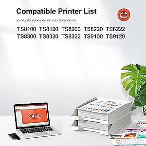 v4ink PGI280XXL CLI281XXL Compatible Replacement for Canon 280XXL 281XXL Ink for Canon Pixma TS6100 TS702 TR7520 TS8200 TR8620 TS9521C TS9500 TR8520 TR8500 Printer - Without Photo Bule