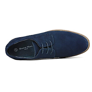 Bruno Marc Men's URBAN-08 Navy Suede Leather Lace Up Oxfords Shoes - 11 M US