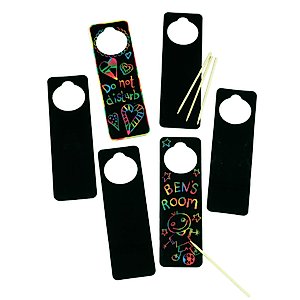 Baker Ross Scratch Art, 23cm, Assorted 10 Pack