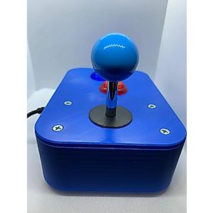 Atari Joystick 7800 2600 Controller Control Arcade Stick Handmade 3D Printed Case Blue