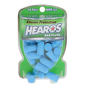 HEAROS Xtreme Ear plugs - Best In Class Noise Cancelling Disposable Foam Earplugs With NRR 33 Hearing Protection, 14 pairs