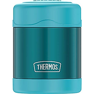 THERMOS FUNTAINER 10 Ounce Stainless Steel Vacuum Insulated Kids Food Jar, Teal
