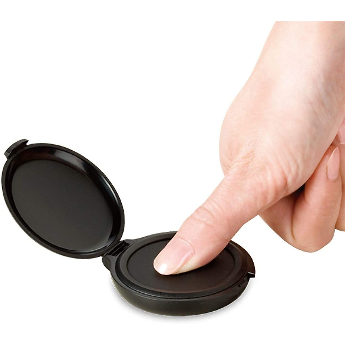 Fingerprint Ink Pad (Pack of 2) - Thumbprint Ink Pad for Notary Supplies Identification Security ID Fingerprint Cards Law Enforcement Fingerprint kit Black Ink pad Stamp pad huella dactilar