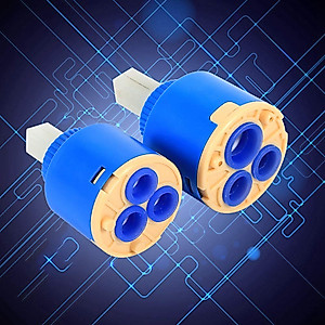 35/40mm Ceramic Faucet Cartridge Replacement for Single Handle Kitchen Basin Shower Faucet Part, Faucet Valve (35mm)