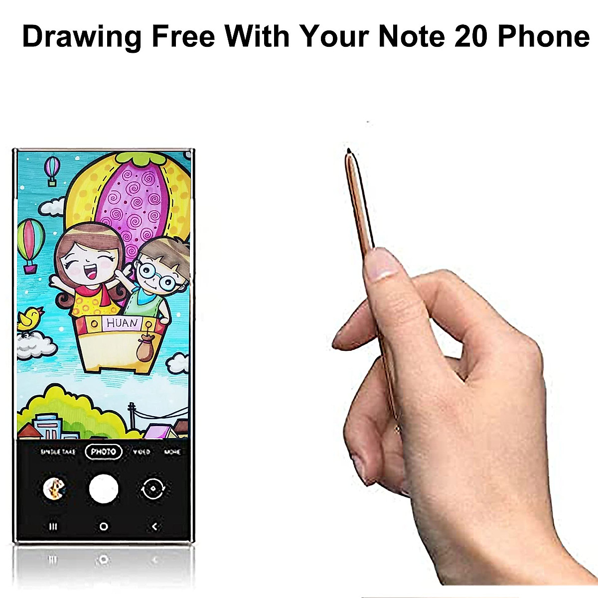 2 Pack Gold Note 20 Ultra Replacement Stylus Pen Touch S Pen (with Type-C Covertor) for Samsung Galaxy Note 20/ Note 20 Ultra All Carriers