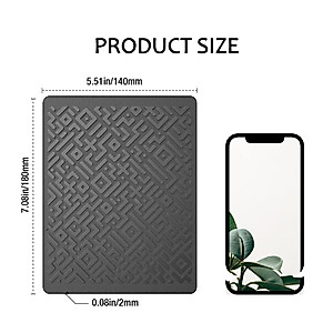 Brlvget Car Anti Slip Dashboard Pad Magic Sticky Gripping Pad Car Sticky Gel Pad Multifunctional Fixate Gel Pads Non-Slip Mounting Pad Cell Pad Phone Mat Dashboard Mat, 7.1 x 5.5 inch (2 Pack)