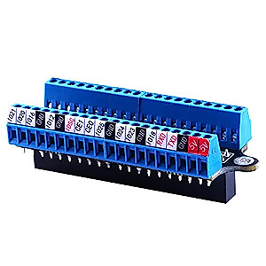 GeeekPi Micro GPIO Terminal Block Breakout Board Module for Raspberry Pi, GPIO Expansion Board Micro Connector for Raspberry Pi 4B/3B+/3B/2B/Pi Zero/Pi Zero W/Pi Zero 2 W