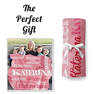 Personalized Blankets with Name for Kids, Customized Baby Blankets for Boys Girls, Super Soft Personalized Name Blanket for Kids Adult Birthday Christmas Mothers Fathers Easter Gift, 30" X 40"