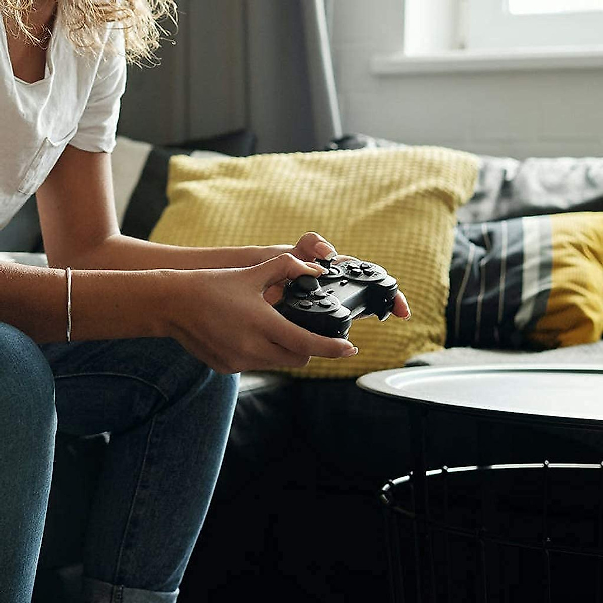 Joystick Thumbstick Cap Attachments Protective Cap Made of Silicone for PS5，PS4, Xbox 360, PS3 Controllers (8 Pairs of Mixed Colors)