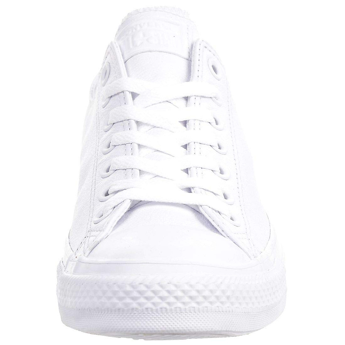 Converse Chuck Taylor All Star Mono Leather Low Top (White, 10.5 M US Women / 8.5 M US Men)