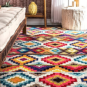 nuLOOM Ritzy Contemporary Retro Area Rug, 3' x 5', Multi