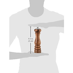 Peugeot - Paris Icône u'Select Manual Pepper Mill - Adjustable Grinder - Walnut Wood, Natural Matte Finish