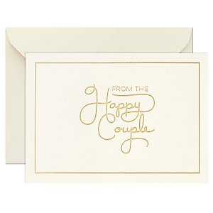 Hallmark Pack of 100 Wedding Thank You Cards (Happy Couple)