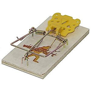 JT Eaton Little BIGFOOT® Mouse Size Wooden Snap Trap with Expanded Trigger, Retail Pack