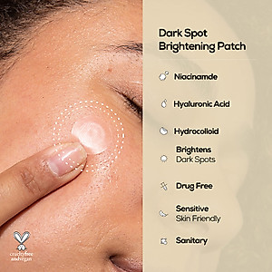 Hanhoo Dark Spot Brightening Patch | Microneedle Patch | Hydrocolloid Patches with Niacinamide and Hyaluronic Acid | Fades Dark Spots and Hyperpigmentation | Cruelty-free & Vegan | 6 Patch Count
