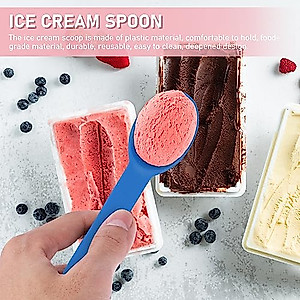 4pcs Ice Cream Containers,Freezer Storage Ice Cream Pint Containers with Silicone Lids and Spoon,Compatible with Nin-ja Nc299amz Nc300s Nc301 Series,for Homemade IceCream(yellow, green, pink, blue)