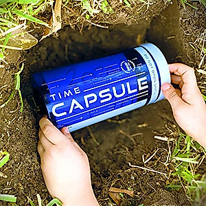 QPS Large Time Capsule to Bury for Kids - A Keepsake for Your Future Self - Airtight & Waterproof Underground Storage Container