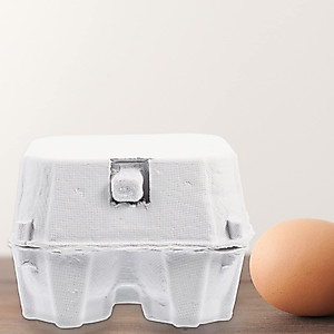 Egg Carton 50pcs Pulp Egg Tray Fridge Containers Empty Egg Cartons Egg Cartons Bulk Egg Box Half Dozen Egg Cartons