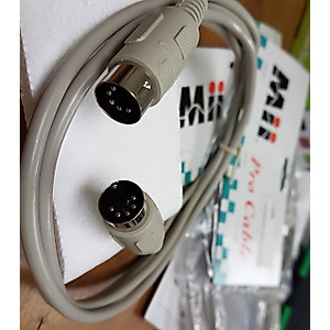 PC Accessories - Mii Pro Cable 6' Din5 M/M Straight Through MIDI Cable, 6 Feet Male to Male at Keyboard, Midi or Switch Box Cable