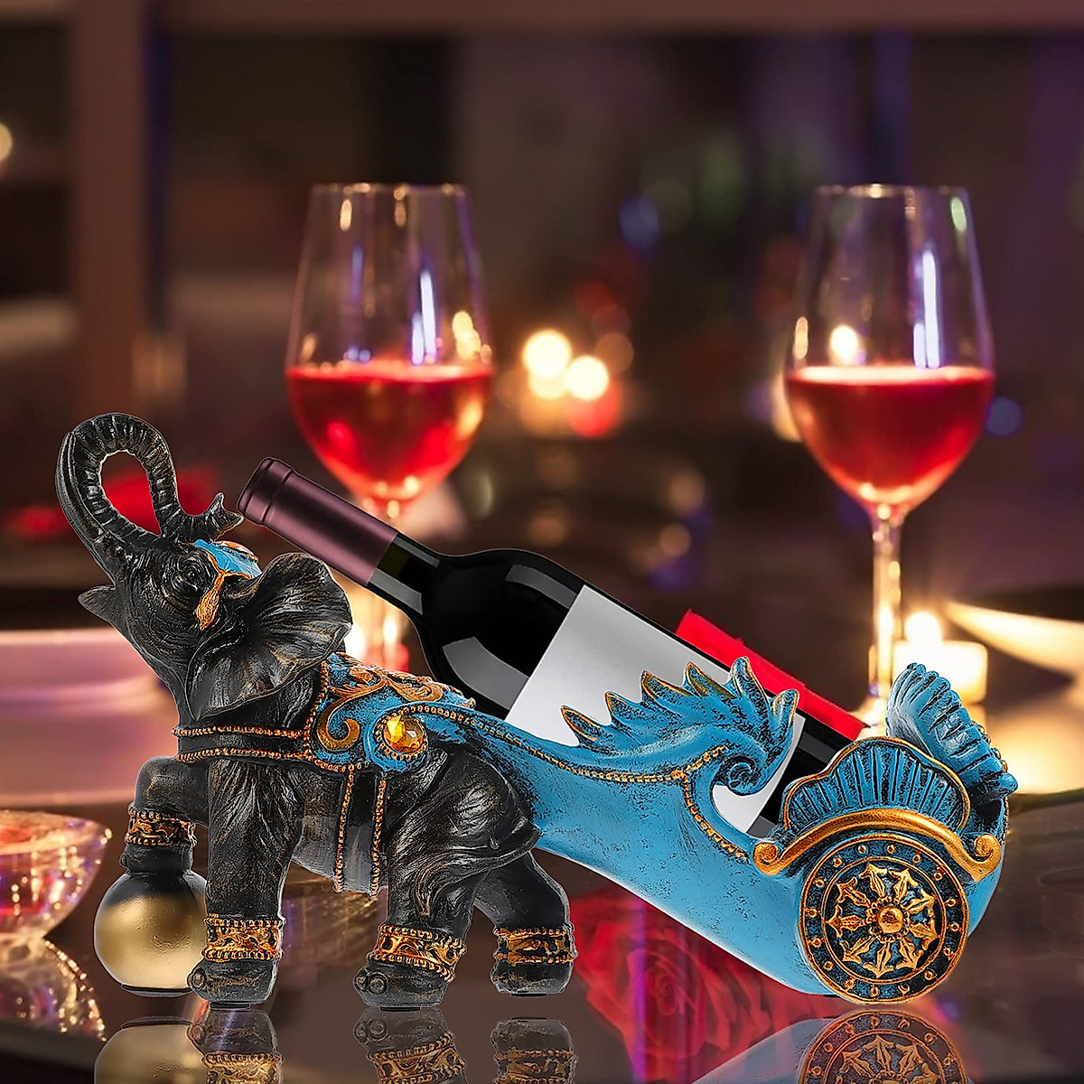 VORCOOL Wine Rack Ornament Rack Resin Individual Crafts