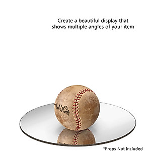 Marketing Holders Acrylic Mirror Round Circle 10" Inch Round Flat for DIY Craft Projects Safer Than Glass Light Weight Plastic Blind Spot Mirror Center Piece for Weddings and Events