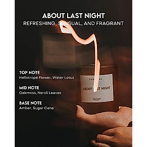 KENDI LUX | 2 Pack Soy Candles for Home Scented, Hand Poured, Non-Toxic 50 Hours Long Lasting Burn, Aromatherapy Soy Candle Gift Set for Men, Masculine Candle Bundle - Morning Wood & About Last Night