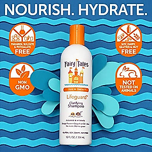 Fairy Tales Swim Shampoo 12oz and Conditioner 8oz for Kids | Made with Natural Ingredients in the USA | No Parabens, Sulfates, or Synthetic Dyes