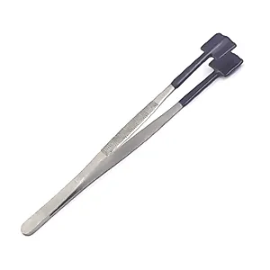 DDP PVC COATED TWEEZERS SPECIALTY FORCEPS FLAT TIPS SAFE RUBBER NON MARRING HOLDING
